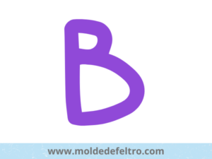 Moldes da Letra B para Imprimir - Veja opções