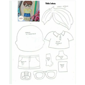 Molde de bonecos de EVA para painel