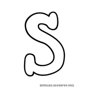 Molde letra S: Opções para imprimir