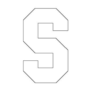 Molde letra S: Opções para imprimir